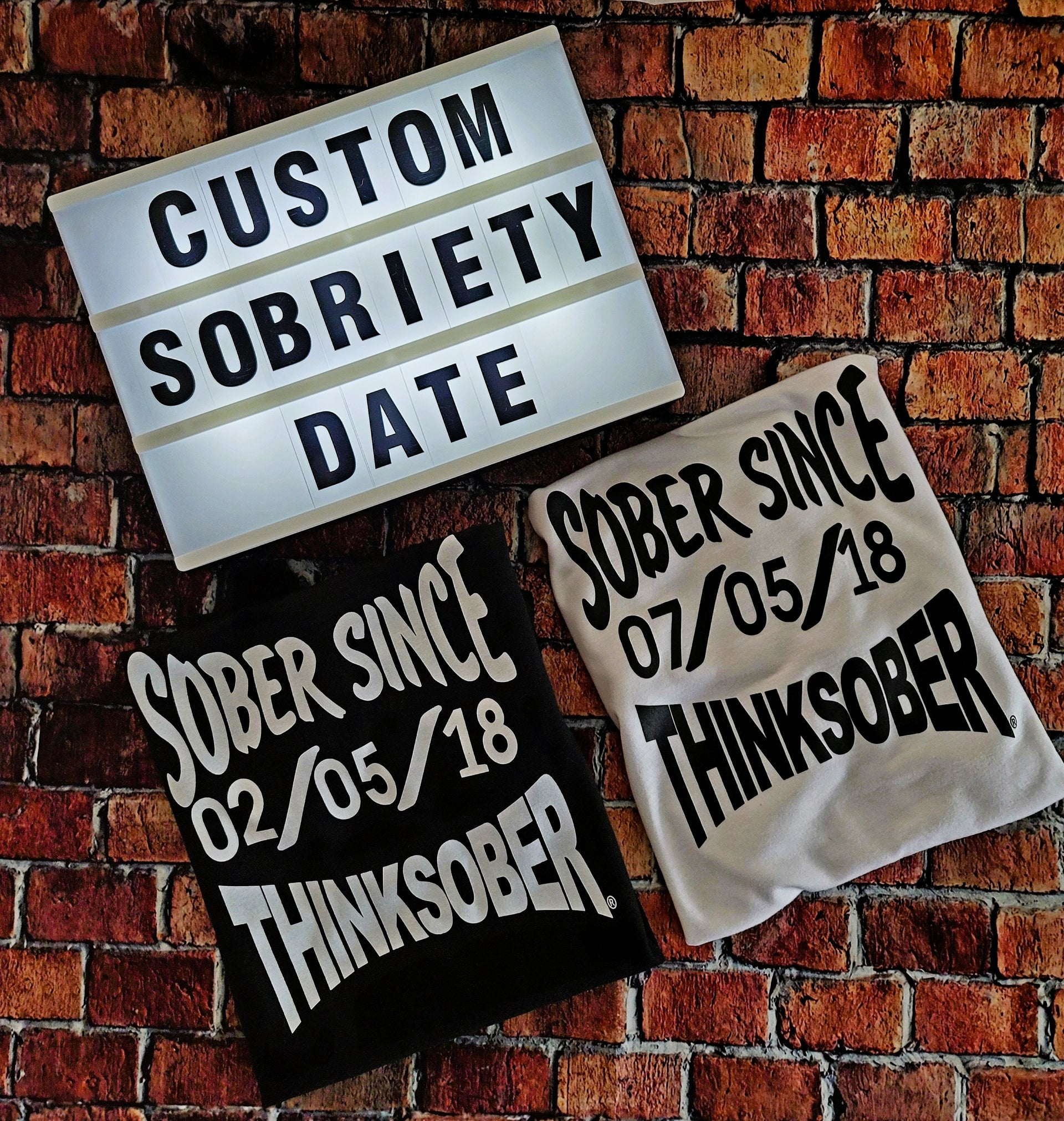 Custom Sobriety Date Tees! – Think Sober